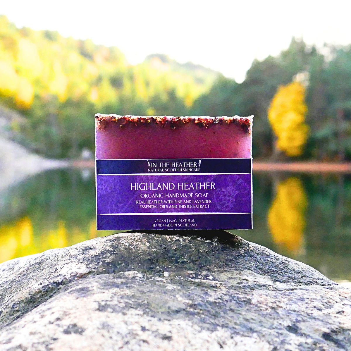 Organic Highland heather soap bar 150g - Buy 3, Get 1 Free mix and mat ...